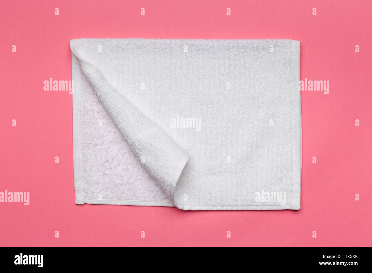 spa towels, top view Stock Photo - Alamy