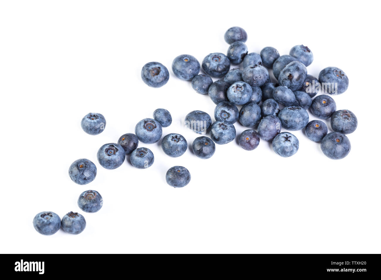 Blueberries isolated on white background Stock Photo - Alamy