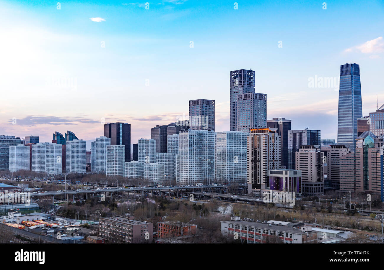 Beijing international trade and business center, modern Soho, China ...