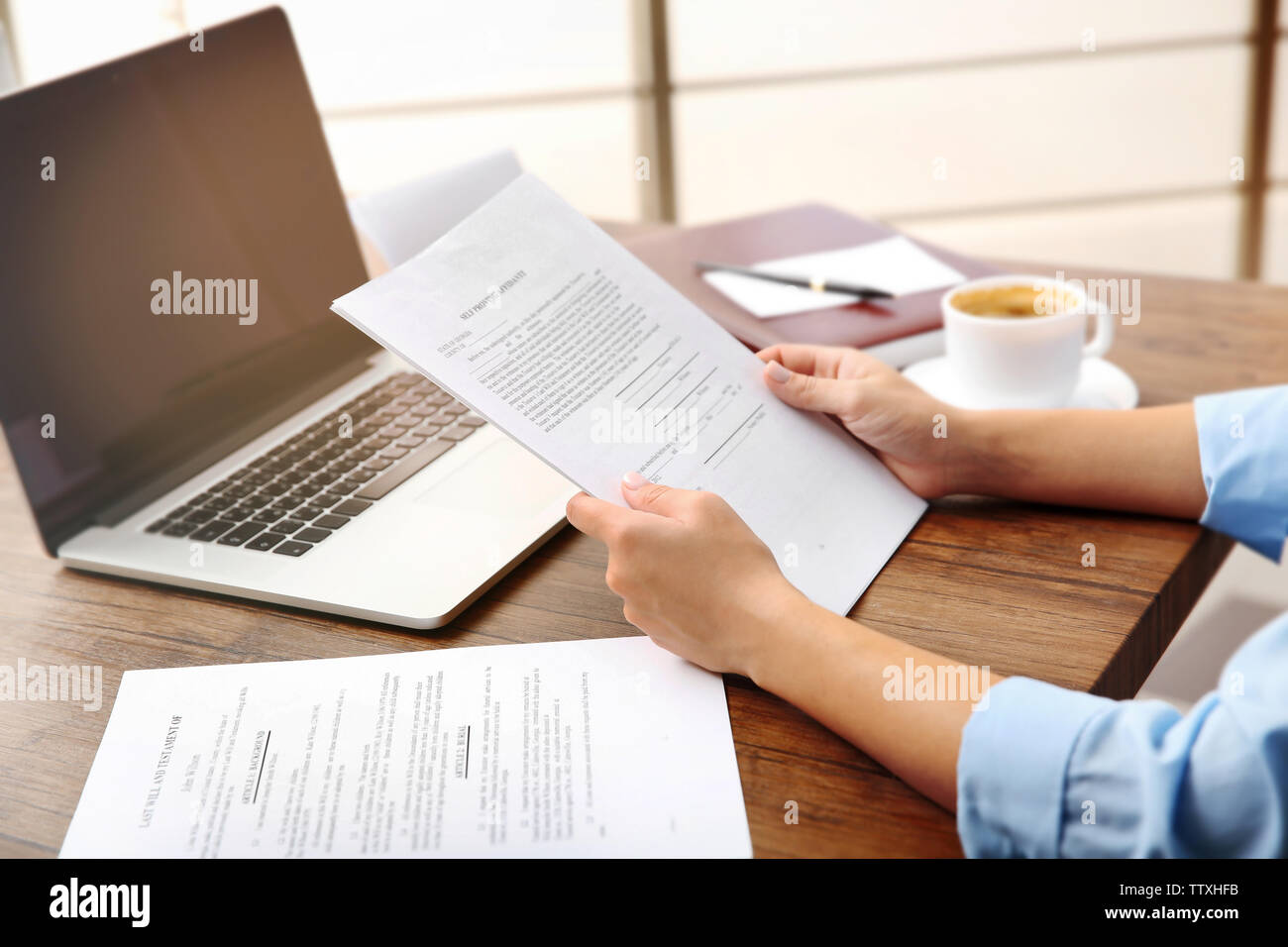 Justice law sitting table document hi-res stock photography and images ...
