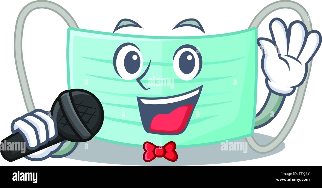 Singing surigcal mask in the cartoon box Stock Vector Image & Art - Alamy