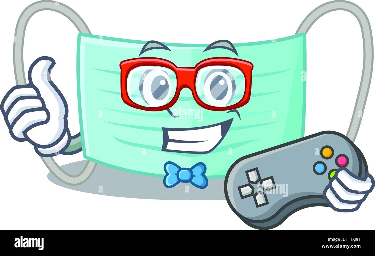 Gamer surigcal mask in the cartoon box Stock Vector Image & Art - Alamy