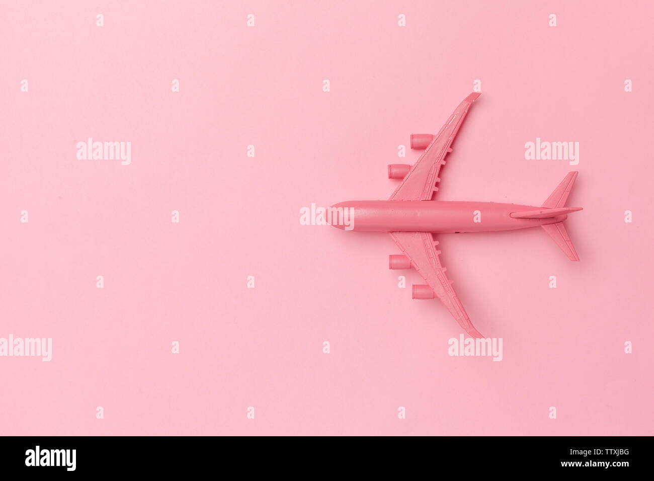 Model plane,airplane on pastel color background Stock Photo - Alamy