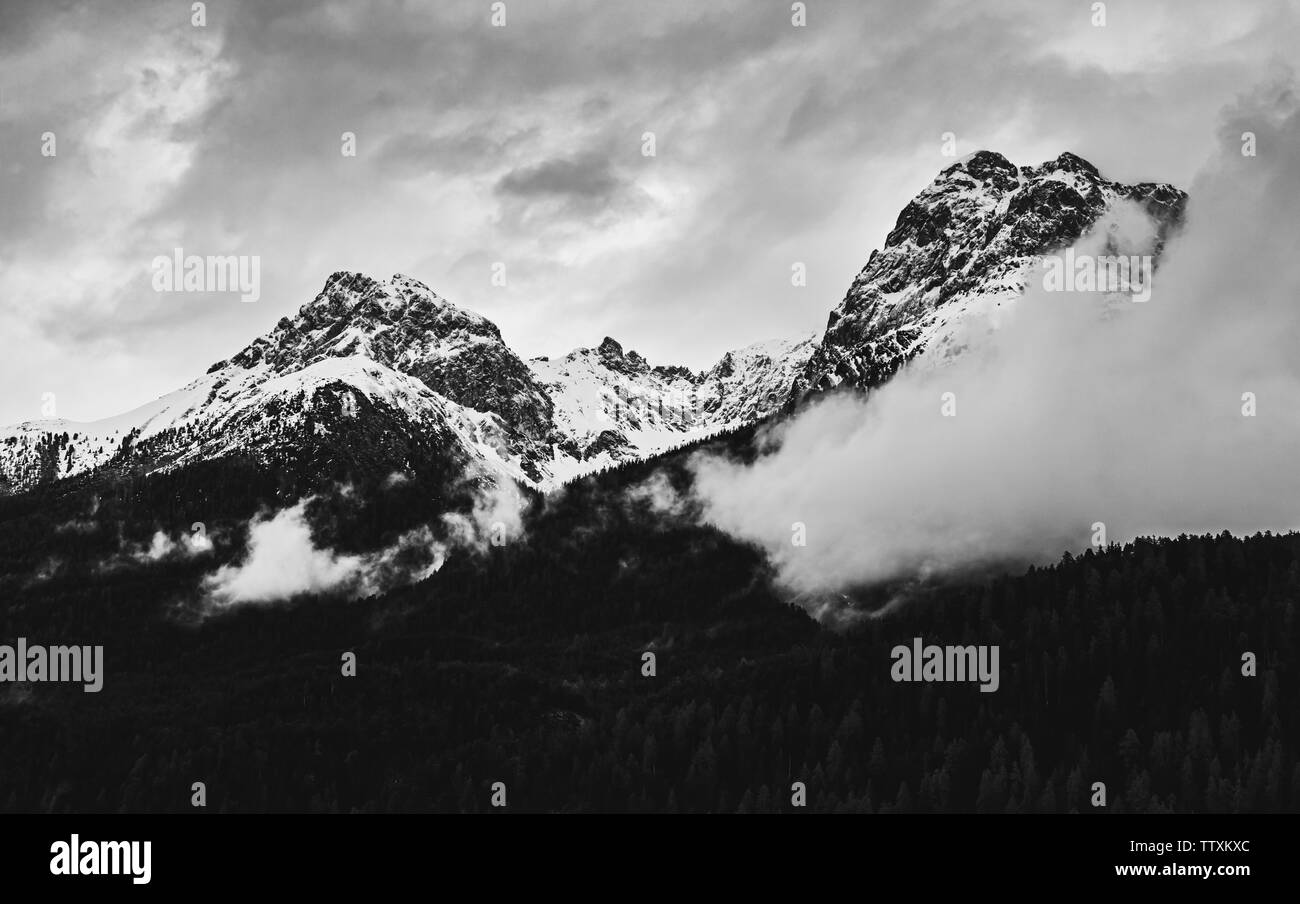 Alpine hike Black and White Stock Photos & Images - Alamy