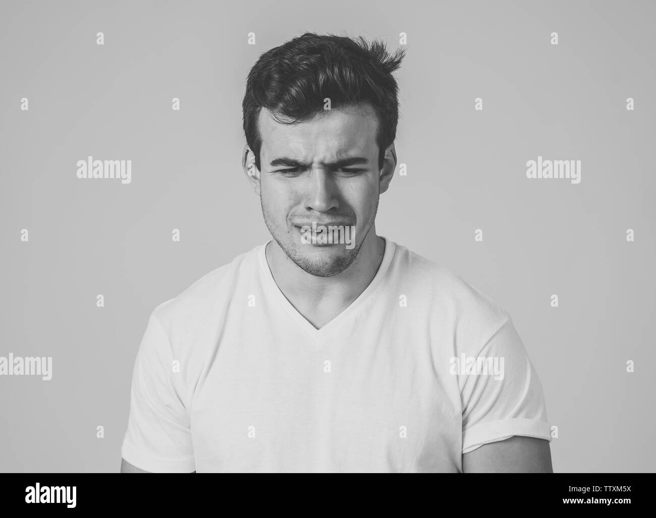 Teenager emotional Black and White Stock Photos & Images - Alamy