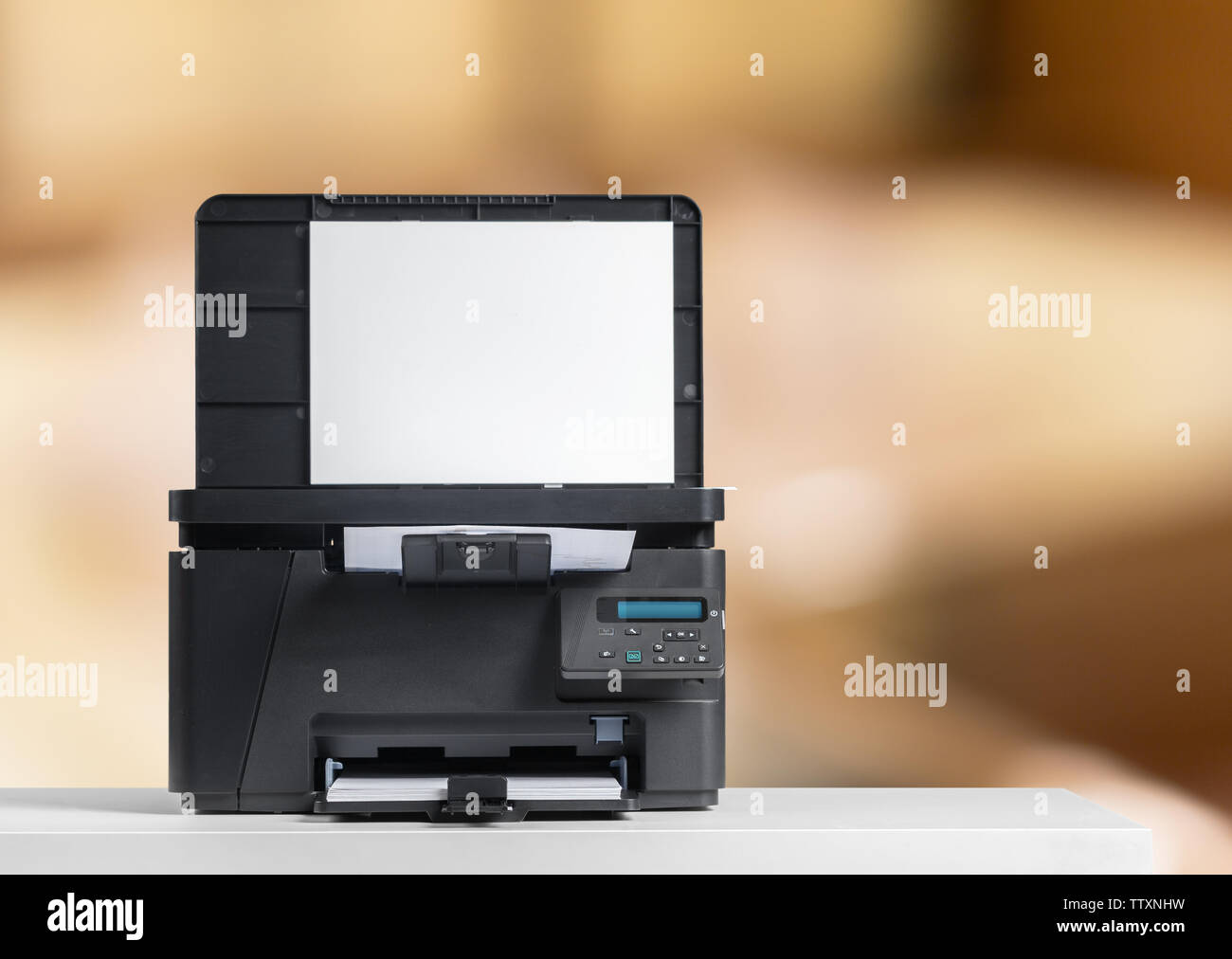 Printer, copier, scanner. Office table Stock Photo - Alamy