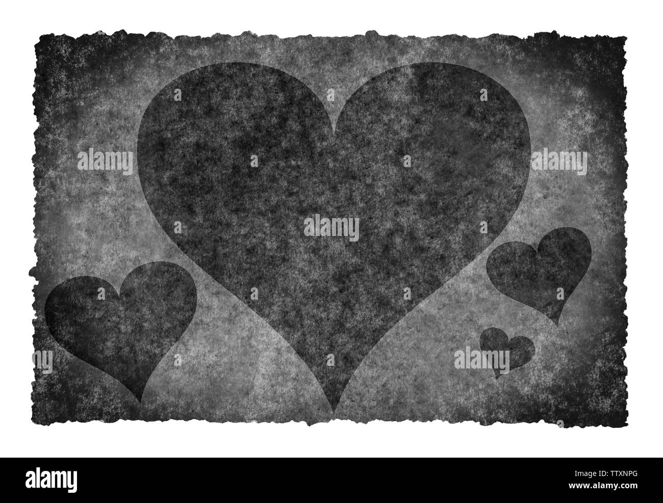 paper background texture with heart for your messages and designs Stock ...