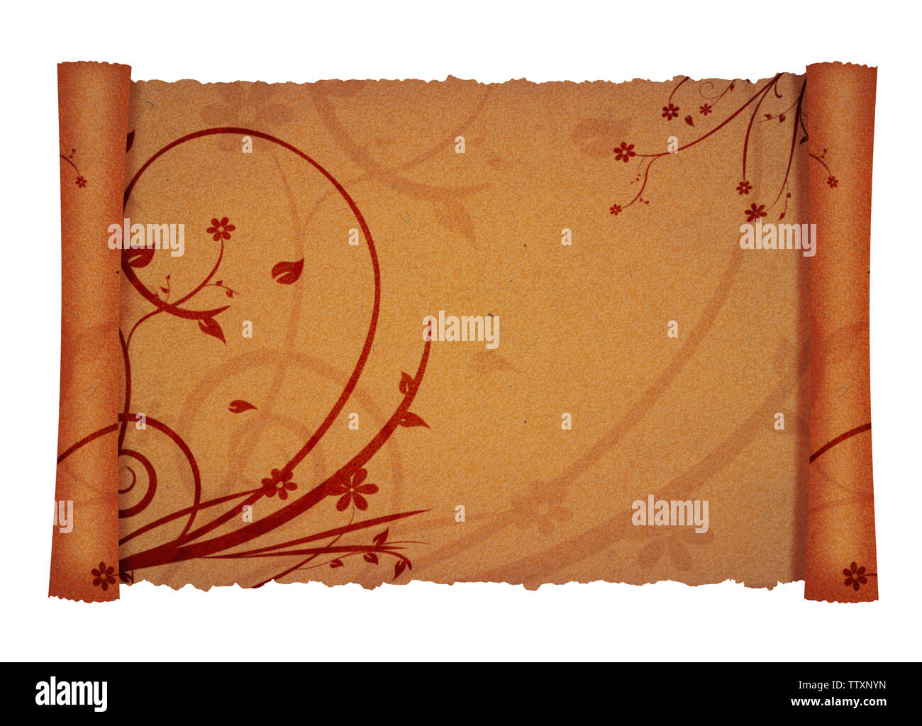 old scroll page background with ornaments for your messages and designs ...