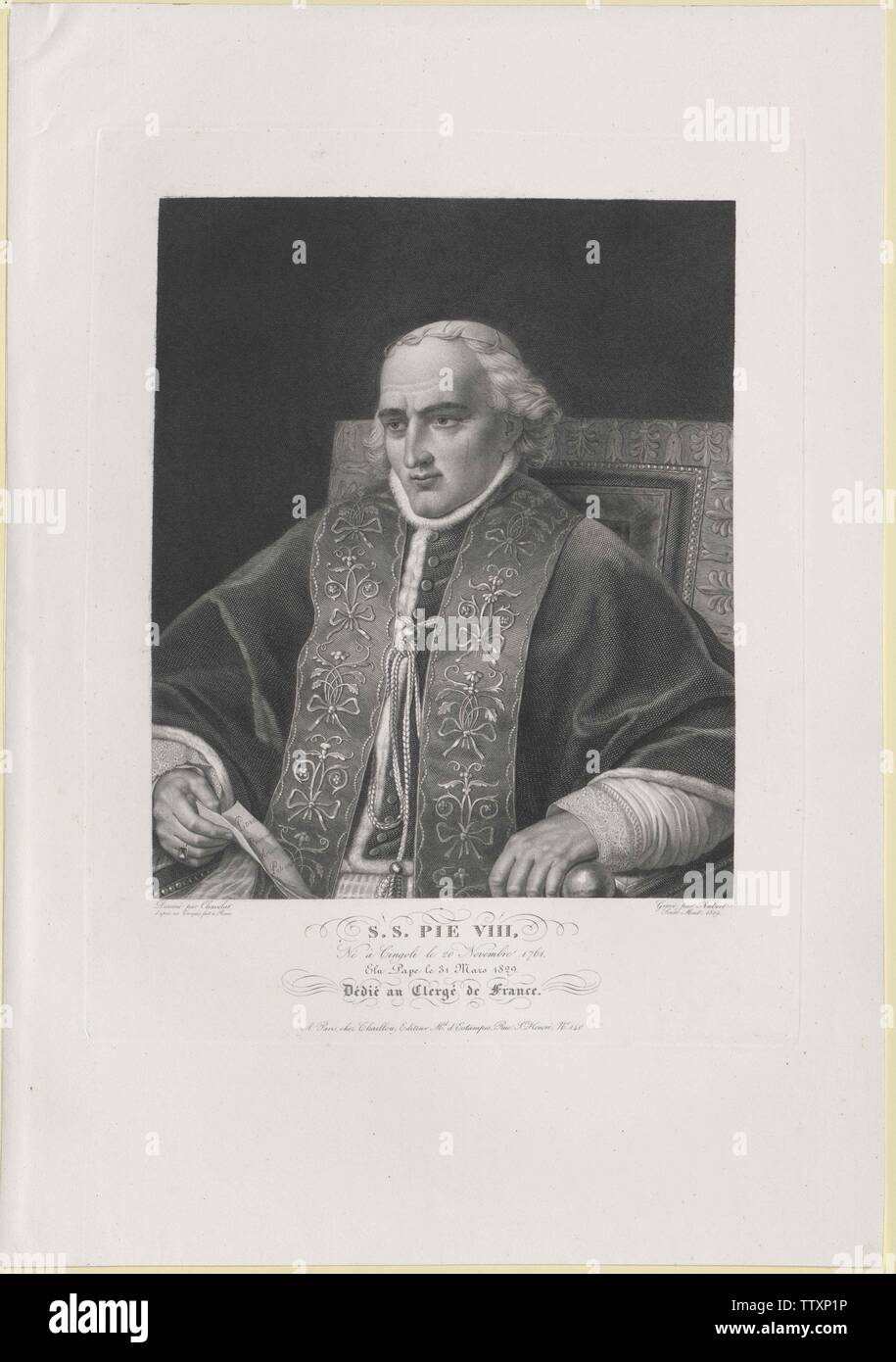 Pius viii hi-res stock photography and images - Alamy