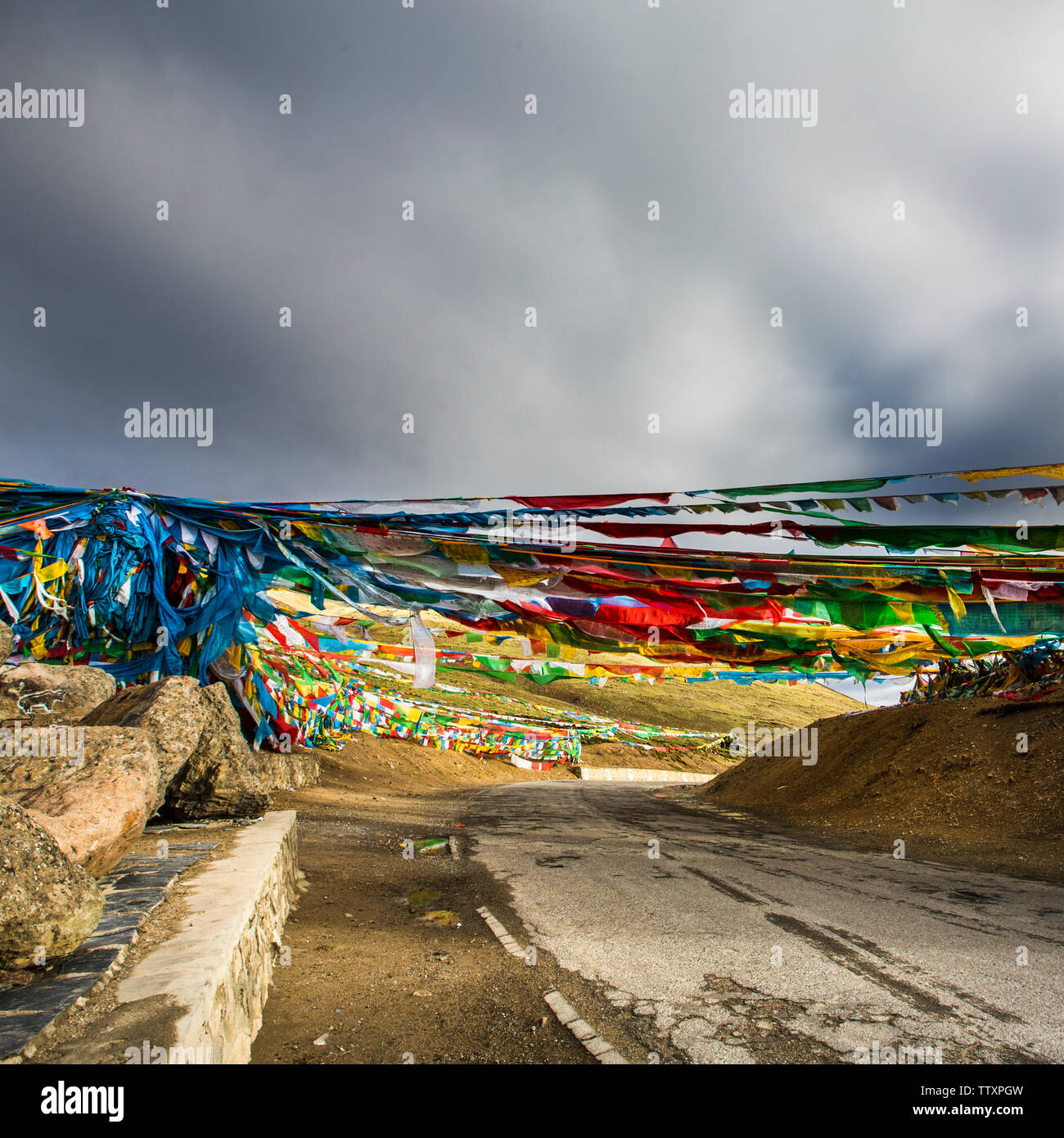Scenery of Yingzhi Lulang Linhai, Tibet Autonomous Region, China Stock ...