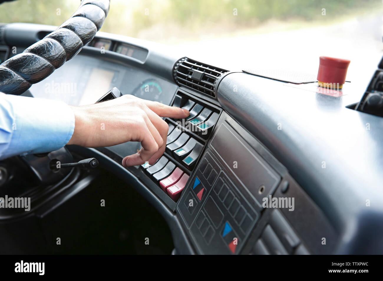 Intercity bus driver cab interior hi-res stock photography and images ...