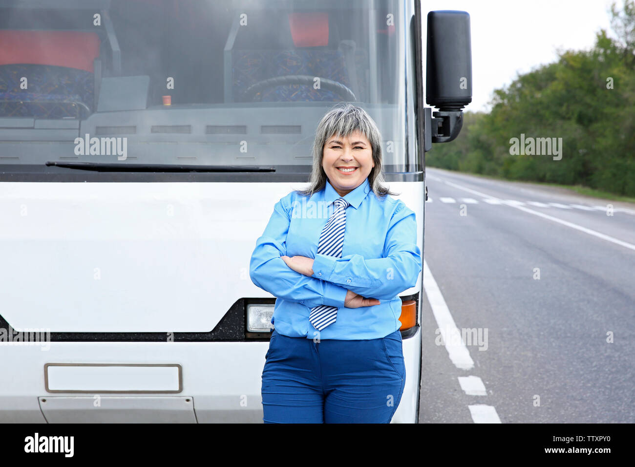 Page 3 - Female Bus Driver And Bus High Resolution Stock Photography ...