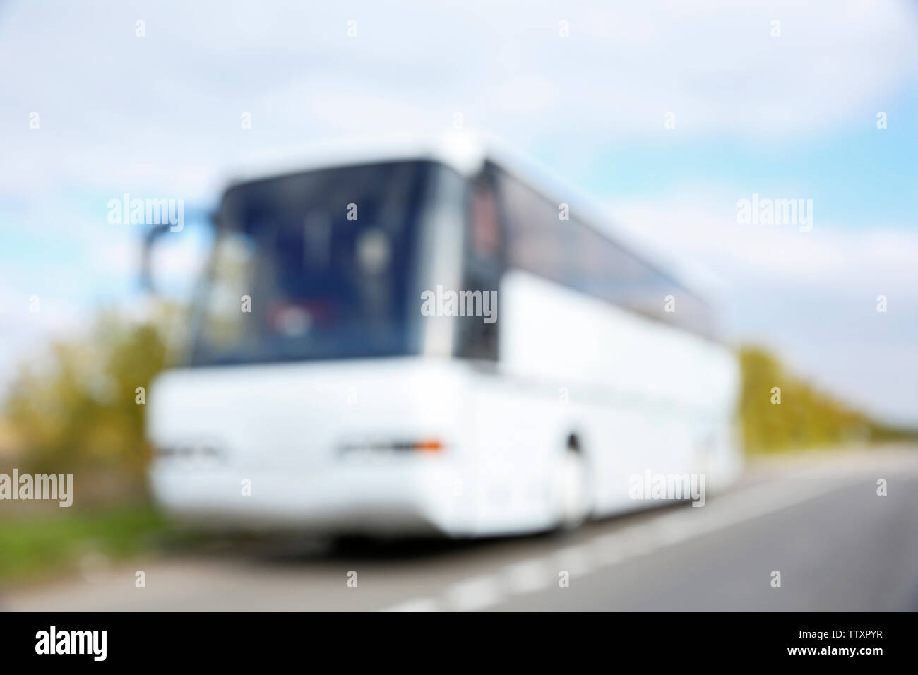 Blurred view of local bus hi-res stock photography and images - Alamy