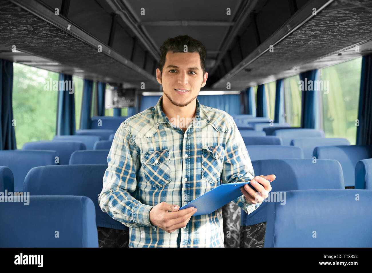 School bus driver inside hi-res stock photography and images - Alamy