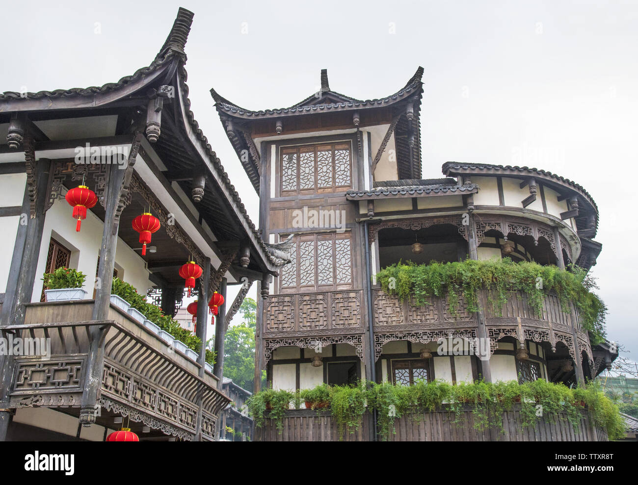 Construction of Hakka town in Gankeng, Shenzhen Stock Photo - Alamy