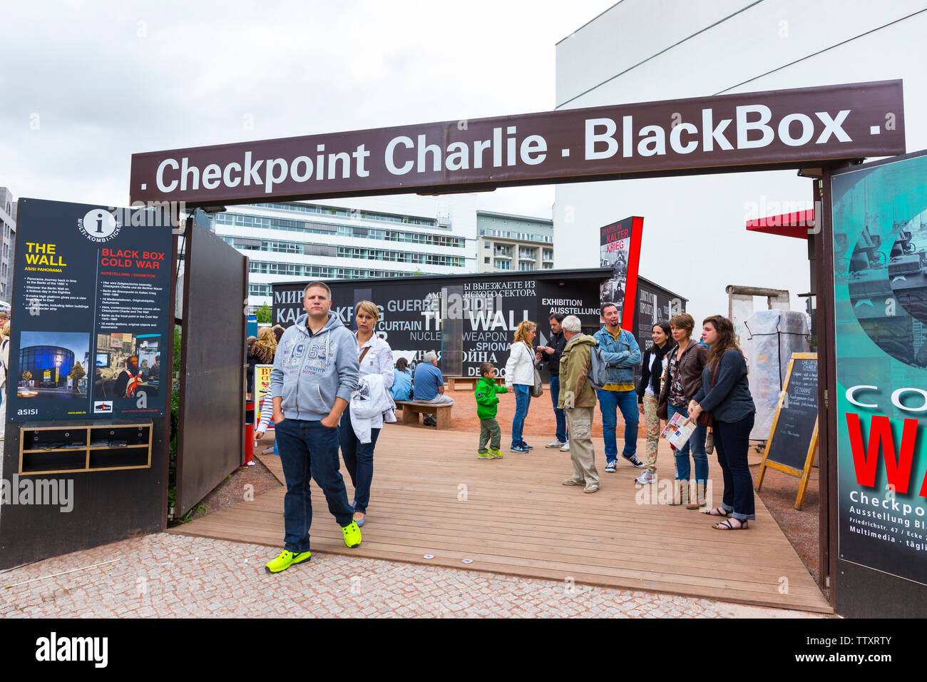 Charlie bridge berlin hi-res stock photography and images - Alamy