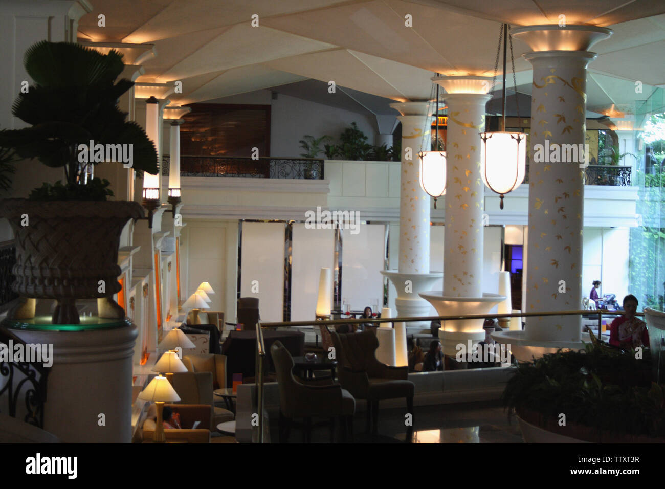 Interiors of a hotel lobby, Bangkok, Thailand Stock Photo - Alamy