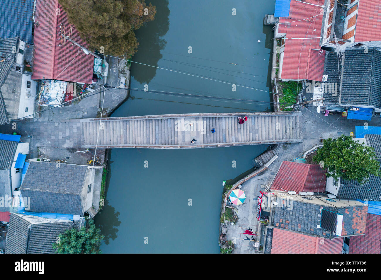 Ancient Town Bridge Stock Photo - Alamy