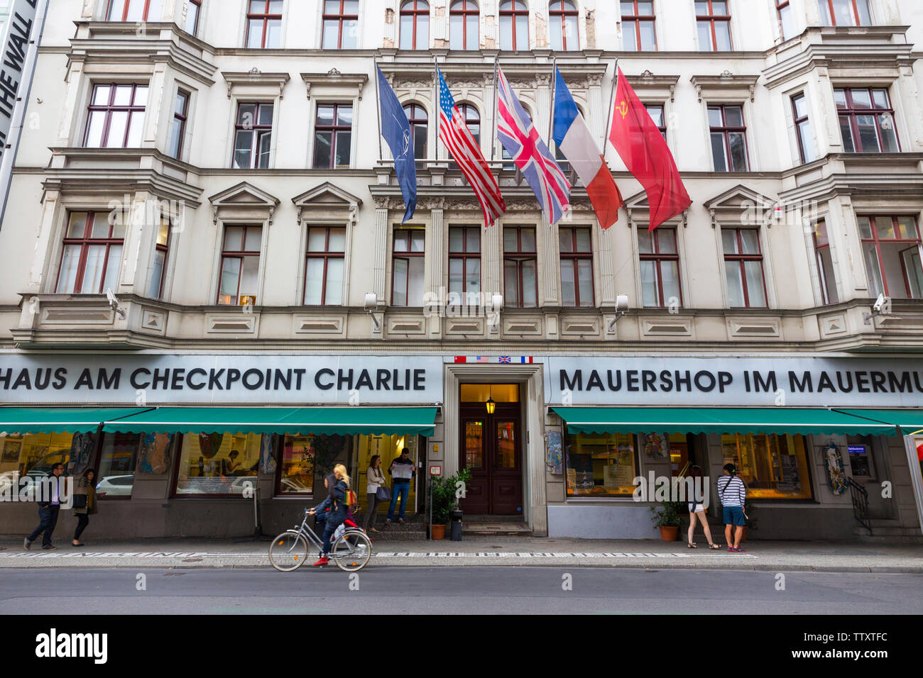 Charlie bridge berlin hi-res stock photography and images - Alamy