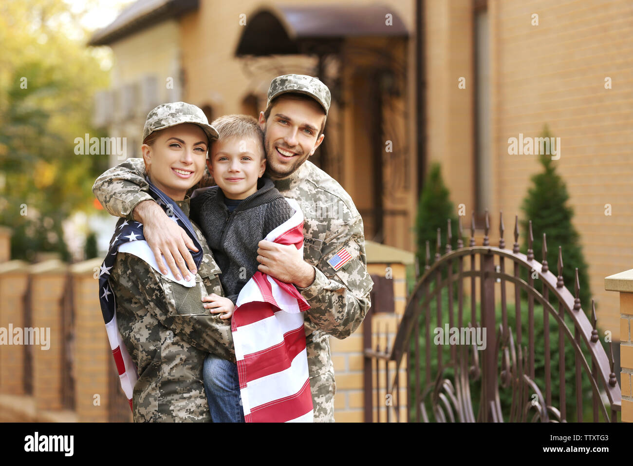 Us military homecoming hi-res stock photography and images - Alamy