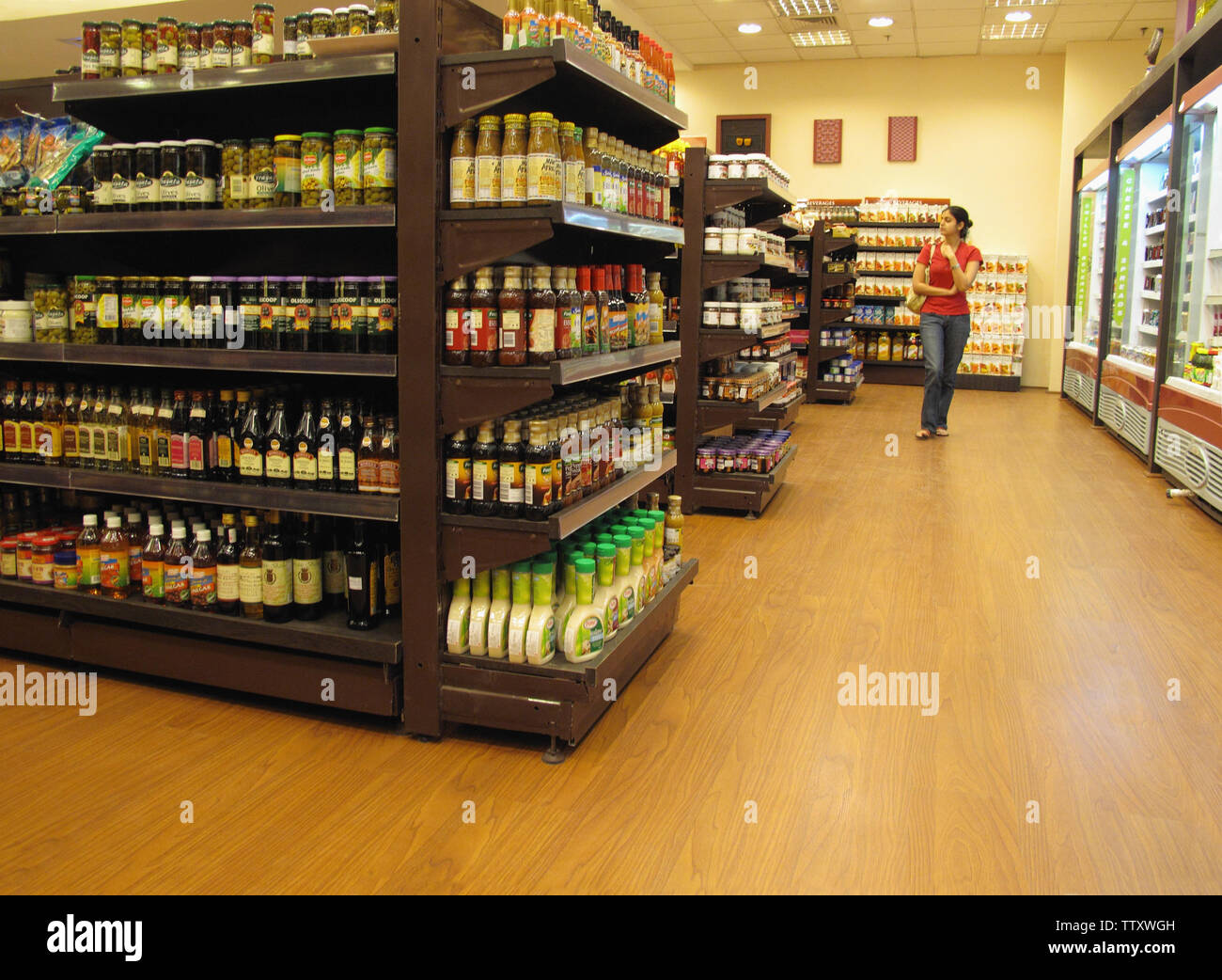 Groceries in a supermarket, India Stock Photo - Alamy