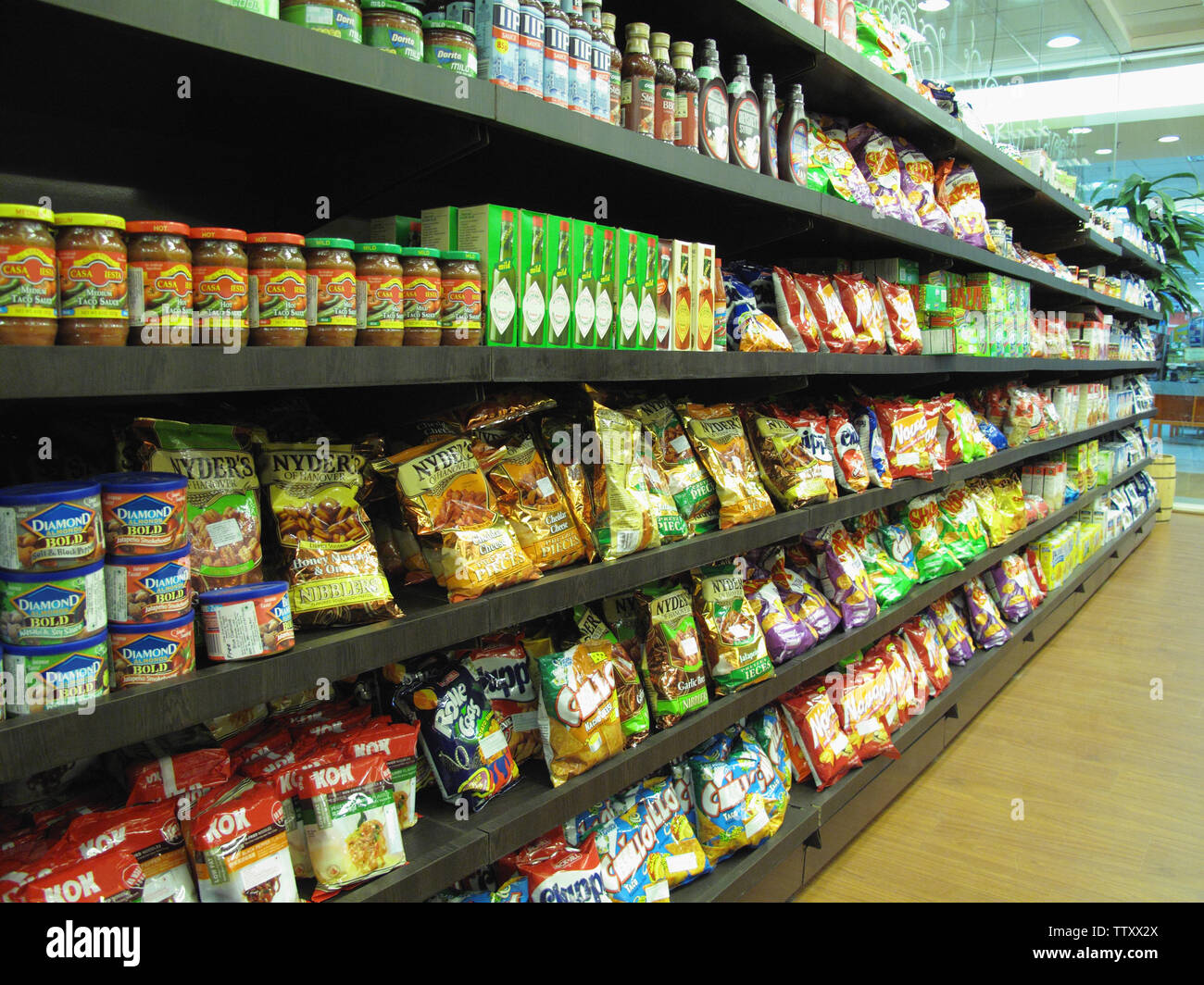 Groceries in a supermarket, India Stock Photo - Alamy