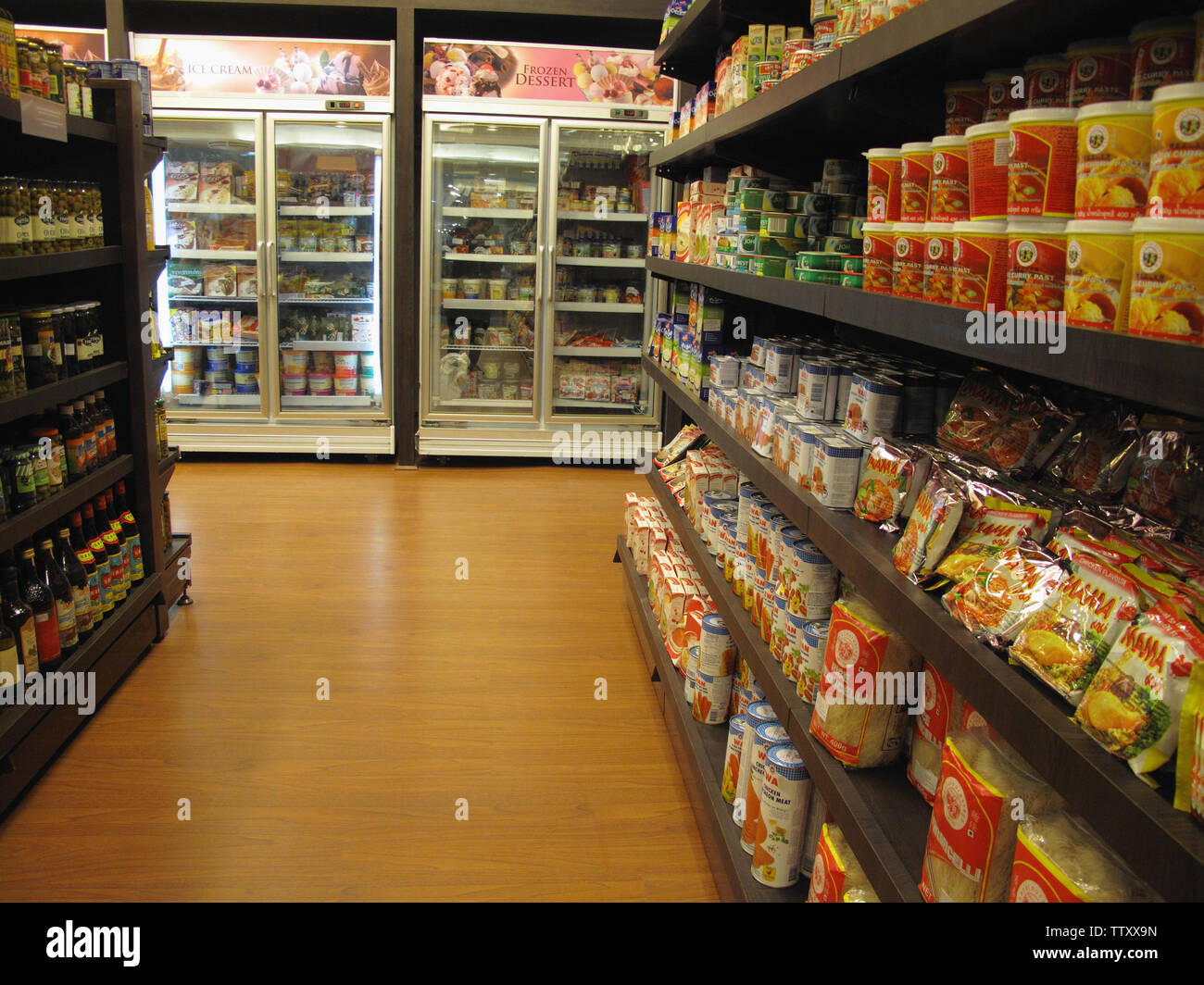 Groceries in a supermarket, India Stock Photo - Alamy