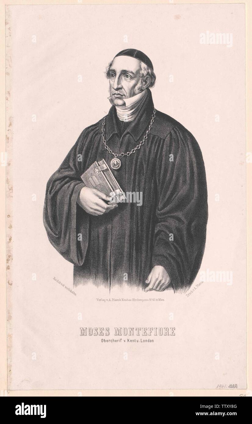 Montefiore, Moses, Additional-Rights-Clearance-Info-Not-Available Stock ...