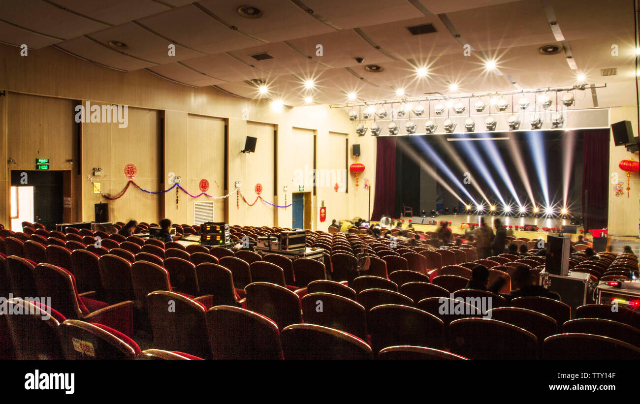 Banquet hall with stage hi-res stock photography and images - Alamy