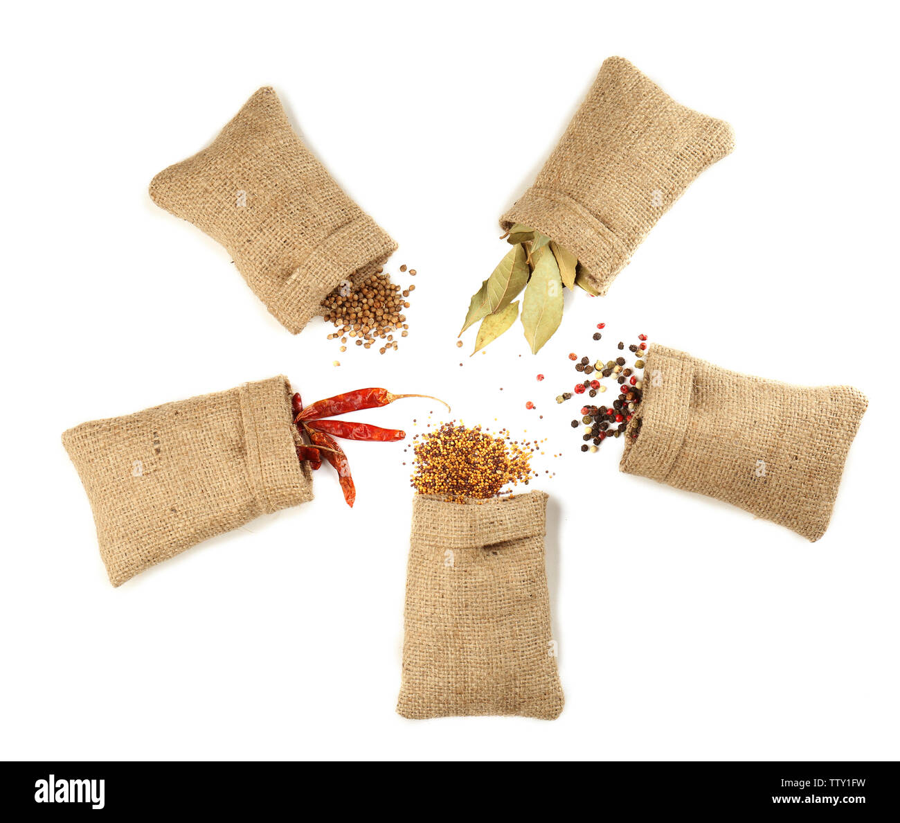 Sack of herbs Cut Out Stock Images & Pictures - Alamy
