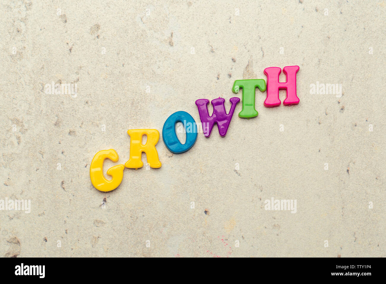 Business concept for success process. Word Growth in colorful letters ...