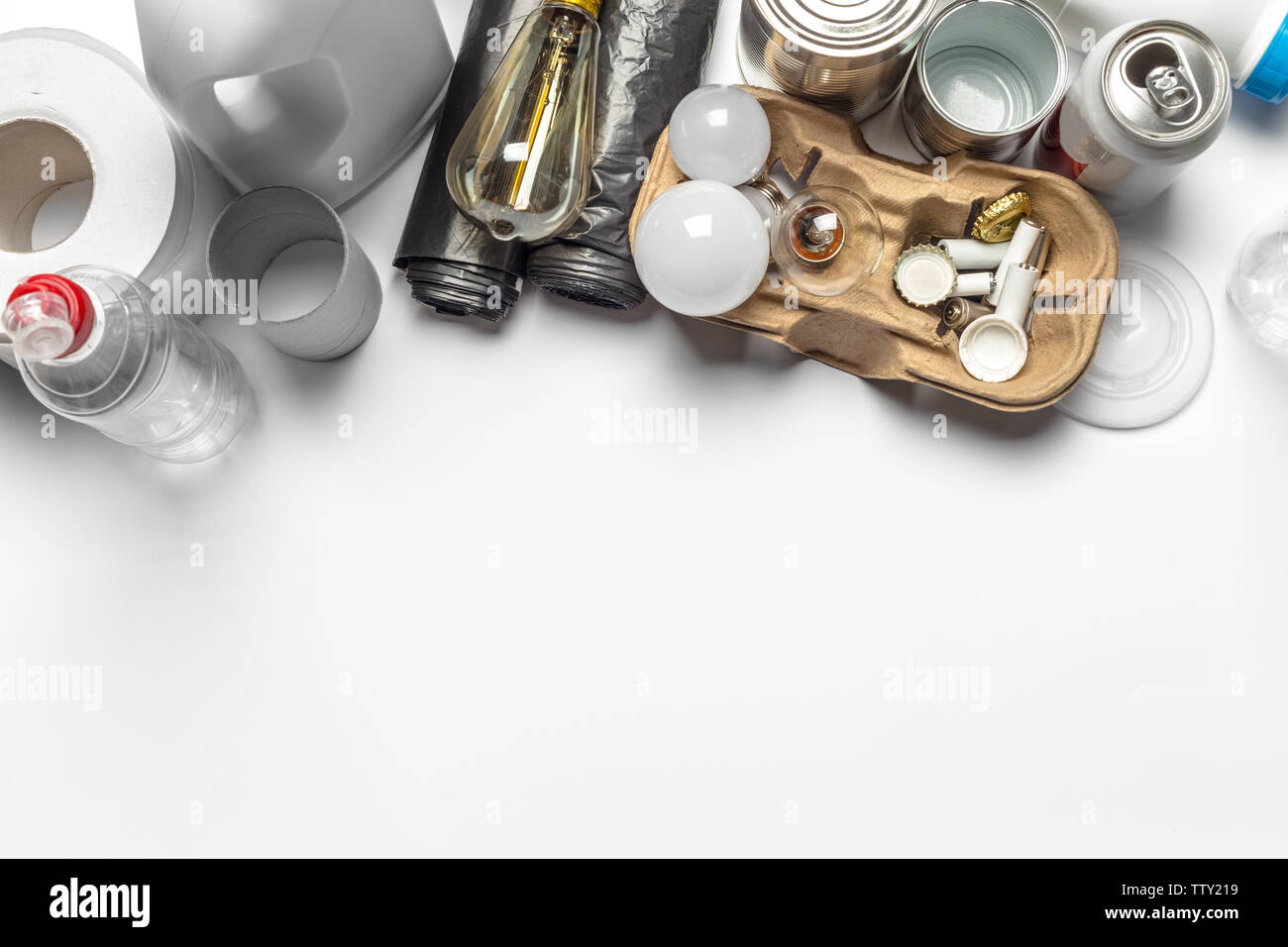 Eco concept on table background top view Stock Photo - Alamy