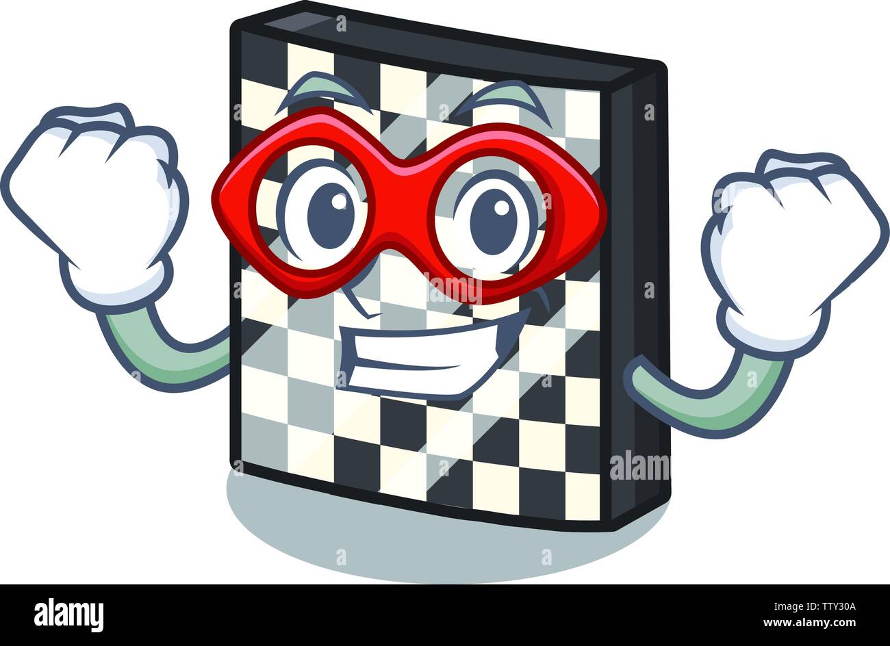 Super hero chessboard in the a cartoon shape Stock Vector Image & Art ...