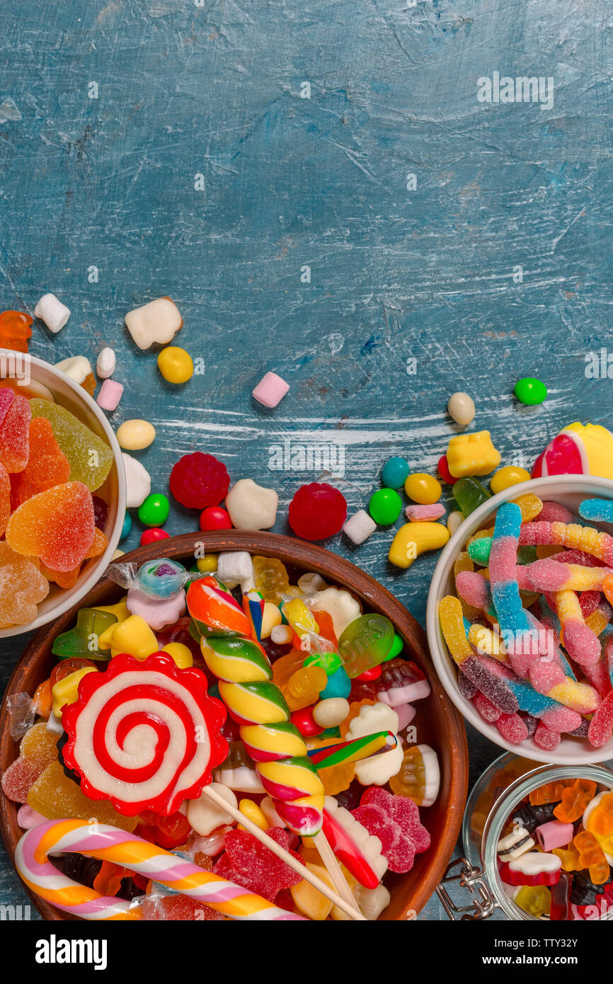 Colorful Candies mixed Stock Photo - Alamy