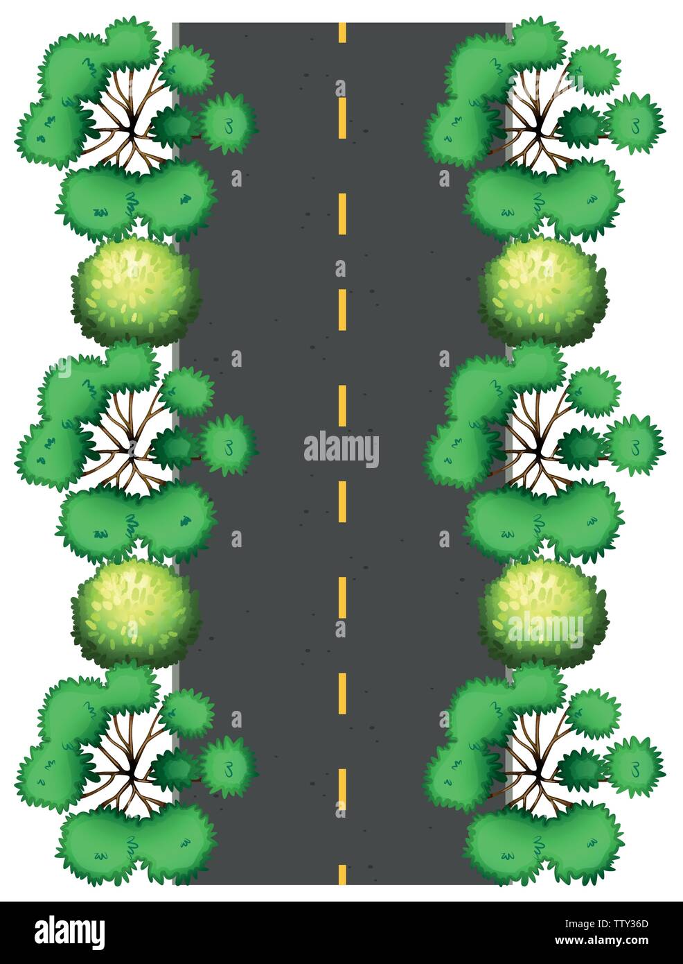 Drawing street scene map Cut Out Stock Images & Pictures - Alamy