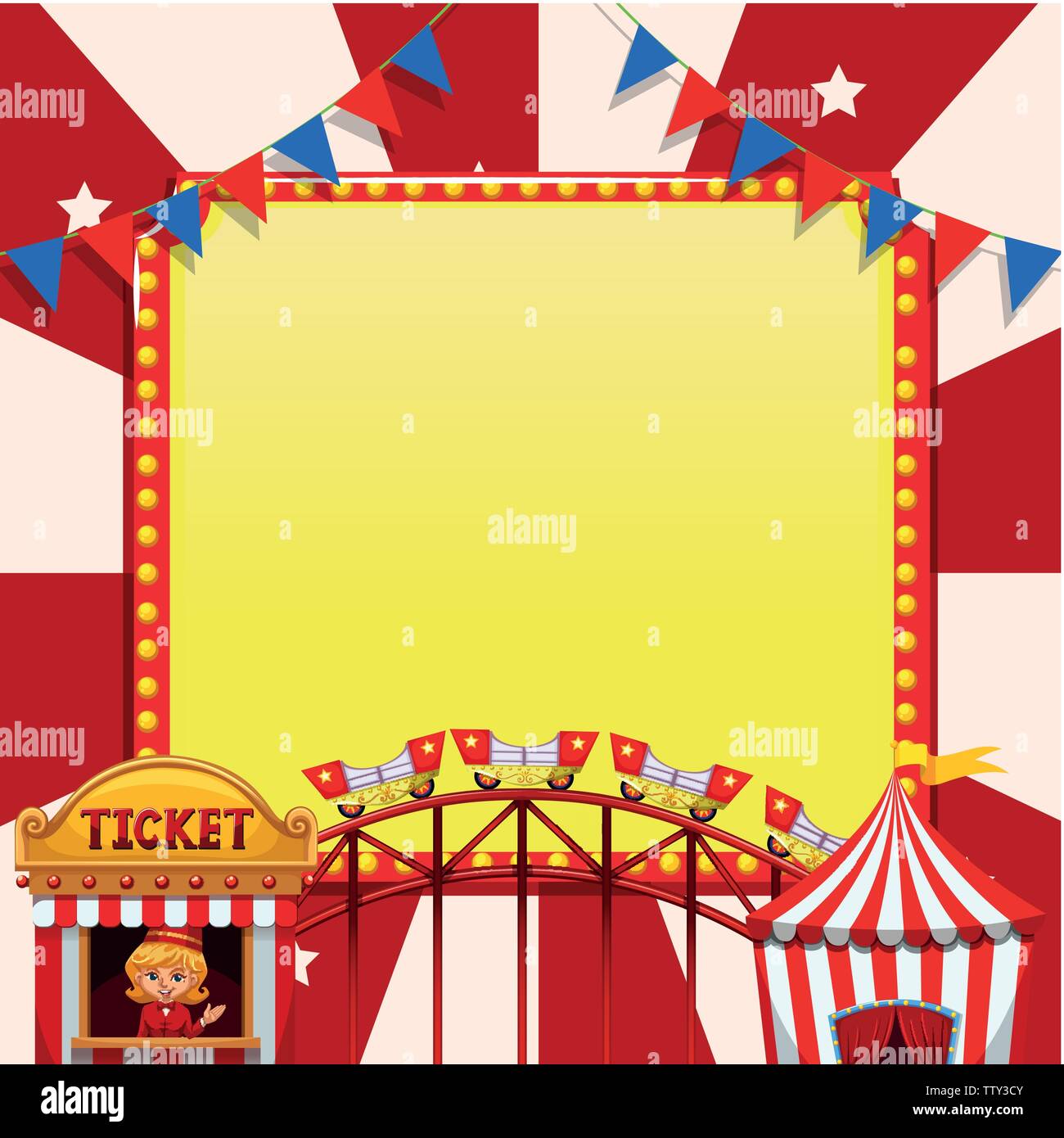 A circus note template illustration Stock Vector Image & Art - Alamy