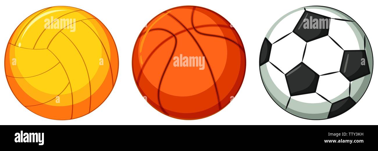 Set of different ball illustration Stock Vector Image & Art - Alamy