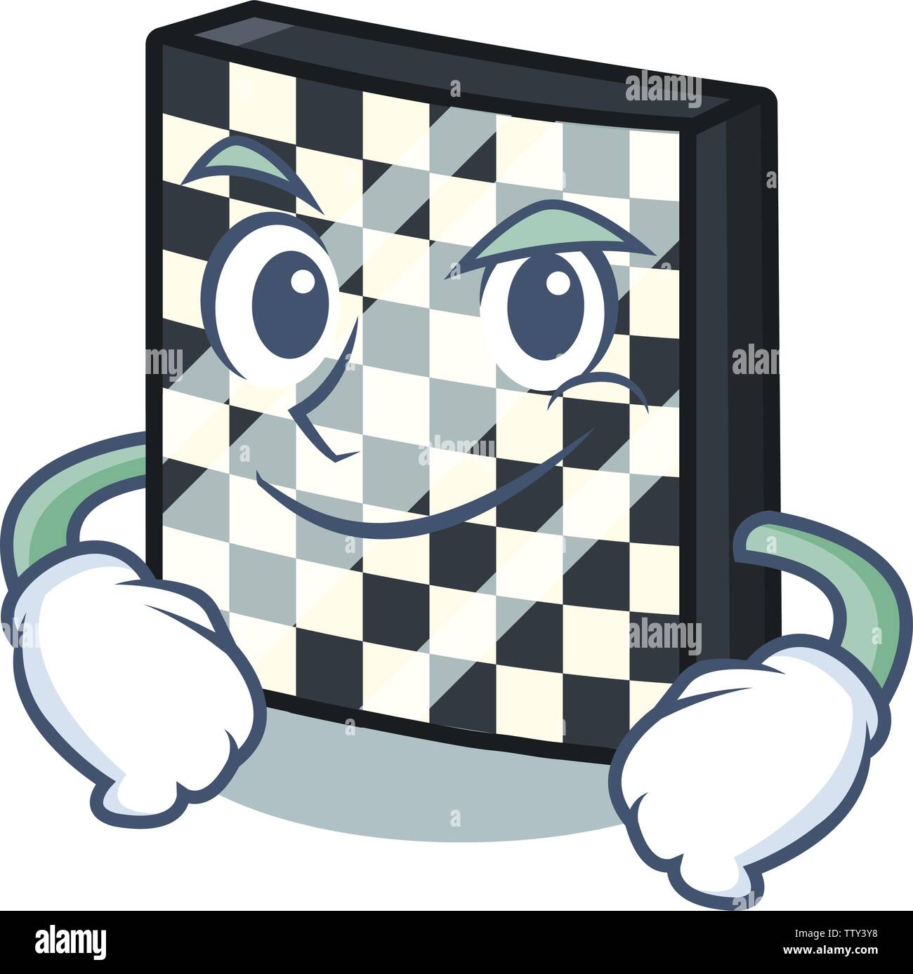 Smirking chessboard in the a cartoon shape Stock Vector Image & Art - Alamy