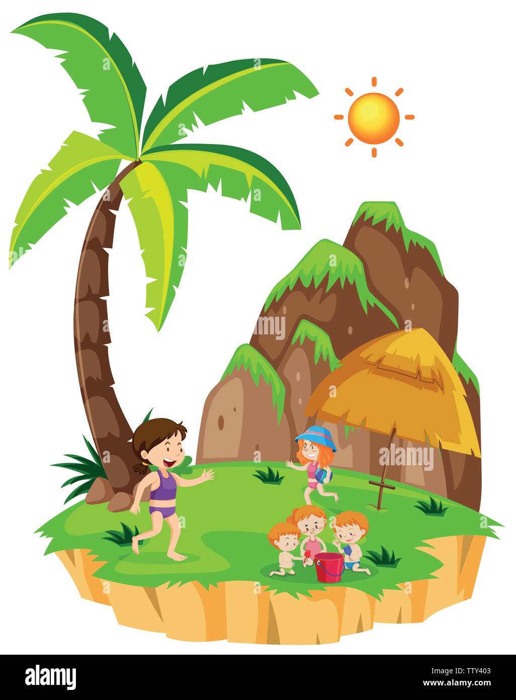 Island picture Stock Vector Images - Alamy