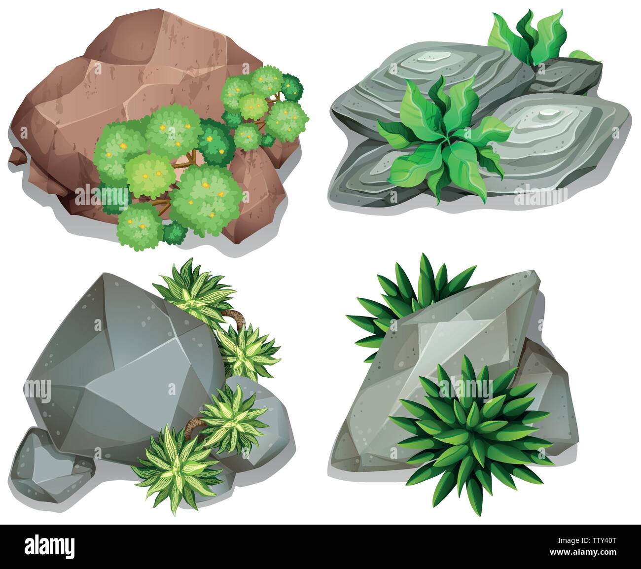 Picture of rocks Stock Vector Images - Alamy