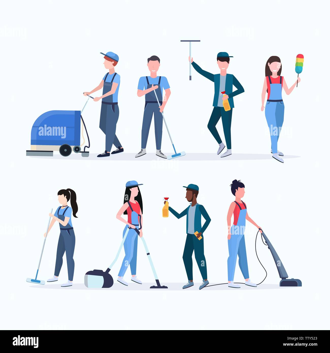 Domestic service women Stock Vector Images - Alamy