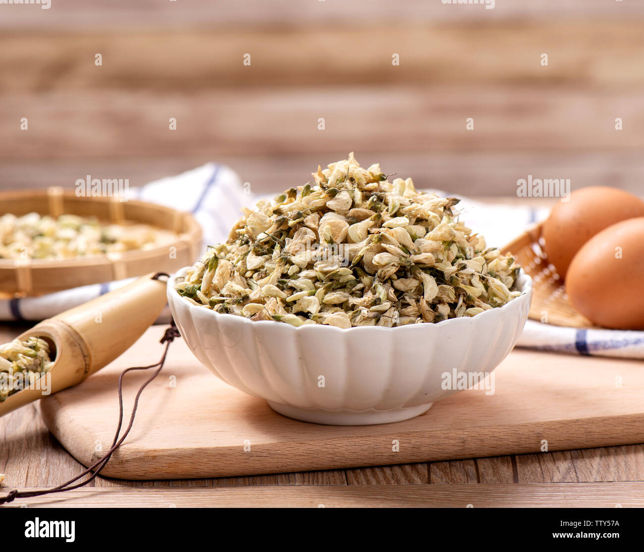 Dried locust flower Stock Photo - Alamy