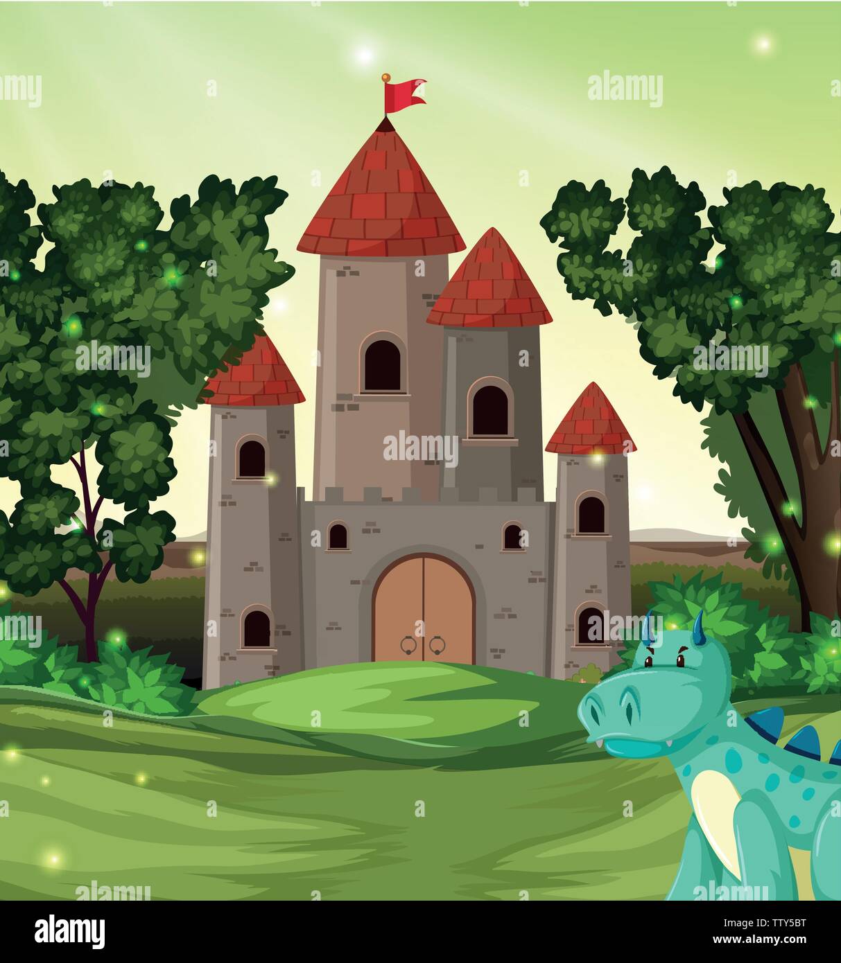 In front of his palace Stock Vector Images - Alamy