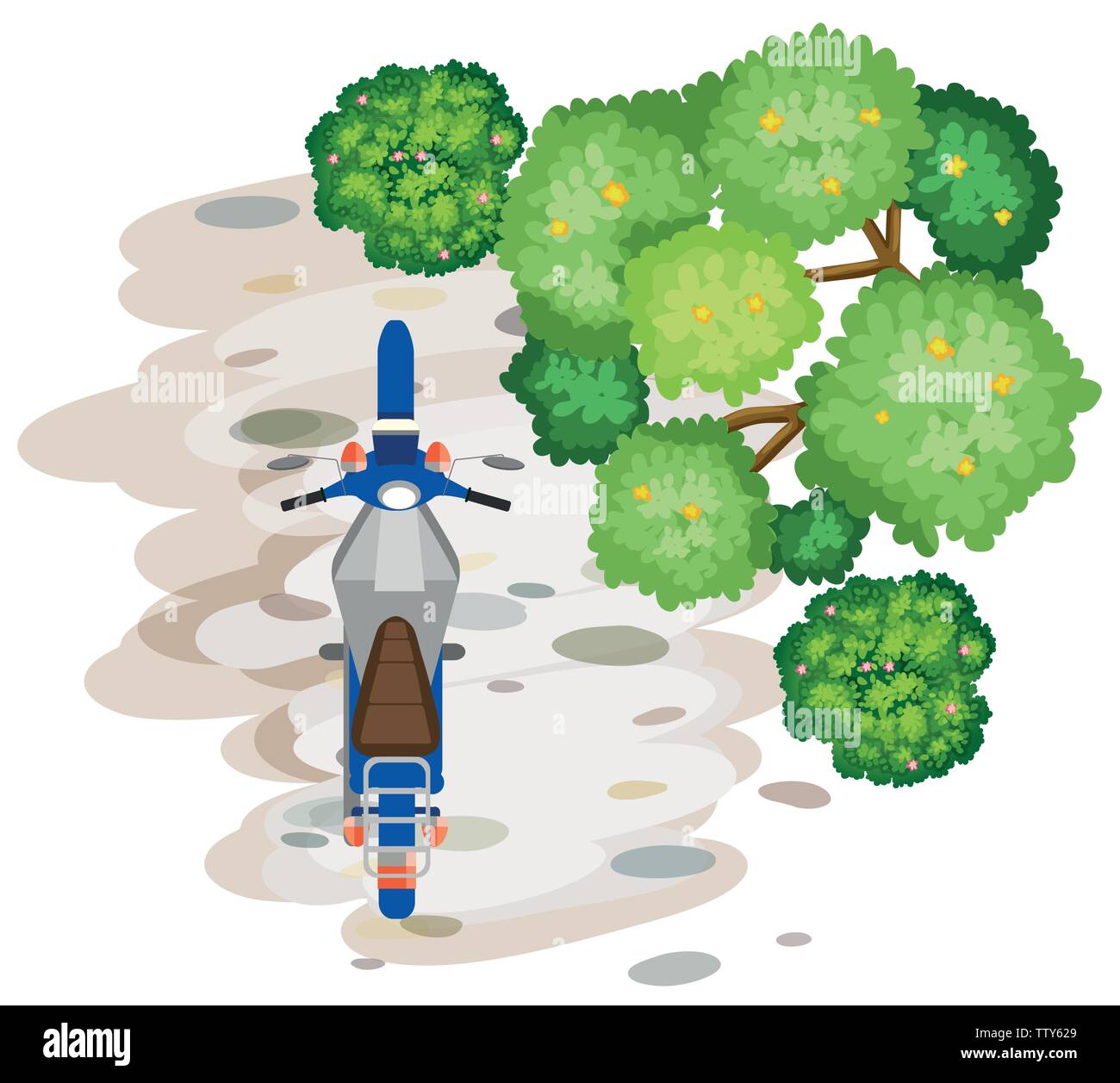A view of motobike aerial illustration Stock Vector Image & Art - Alamy