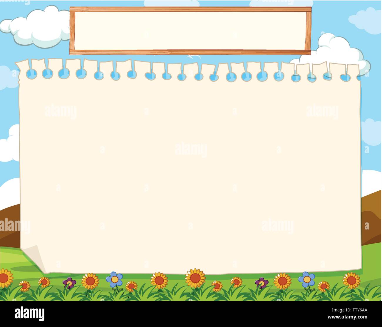 A nature blank note illustration Stock Vector Image & Art - Alamy