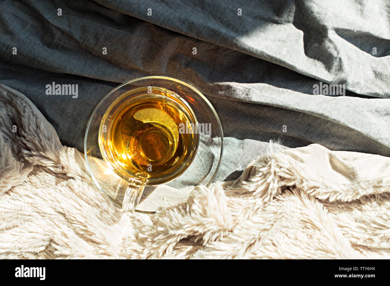 tea in bed Stock Photo - Alamy
