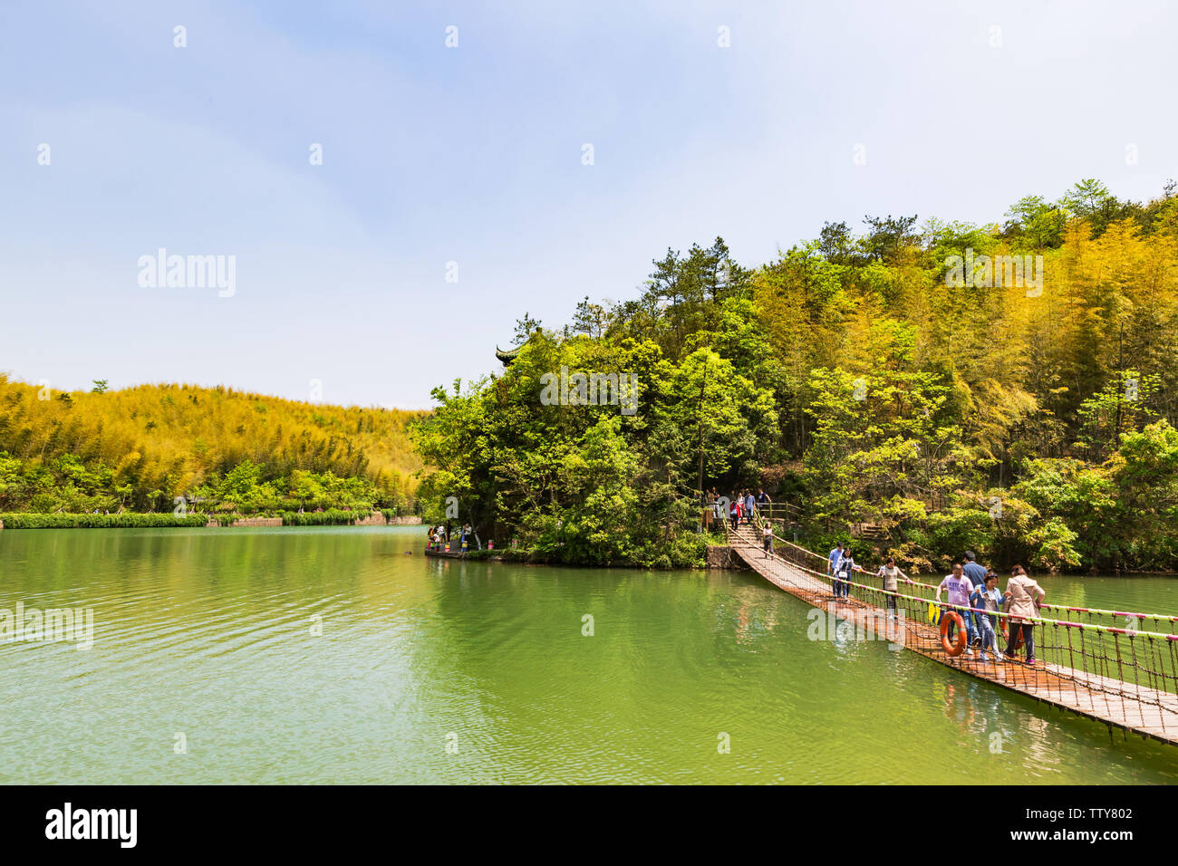 Bamboo and mirror lake and yixing tourism hi-res stock photography and ...