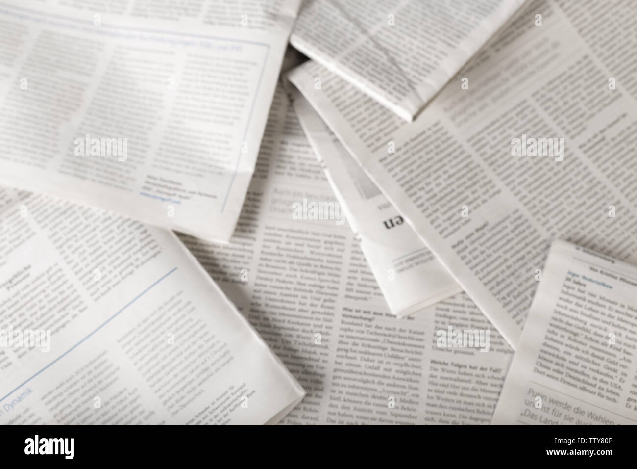 newspaper background, top view Stock Photo - Alamy