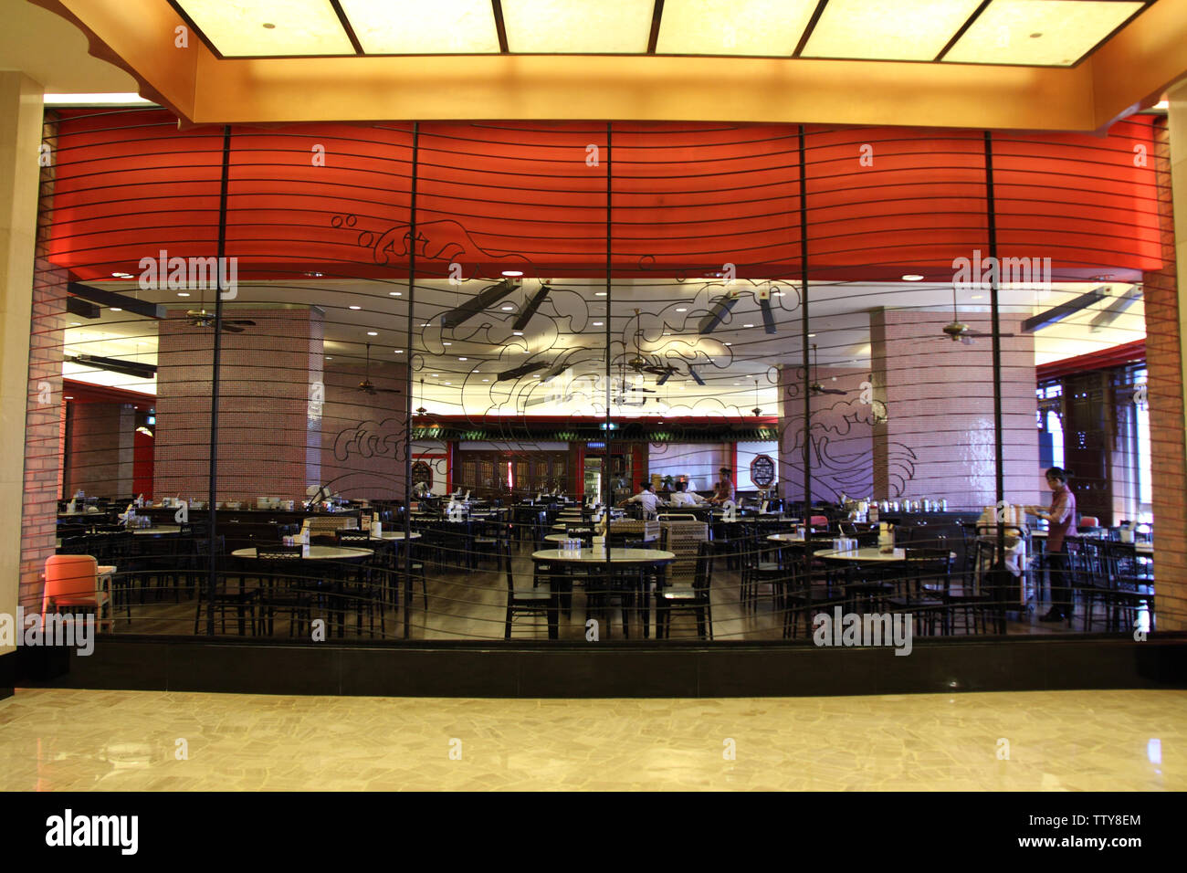 Interiors of a restaurant, Malaysia Stock Photo - Alamy