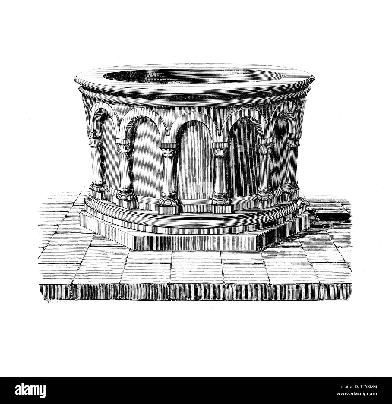 Old historic water fountain Cut Out Stock Images & Pictures - Alamy